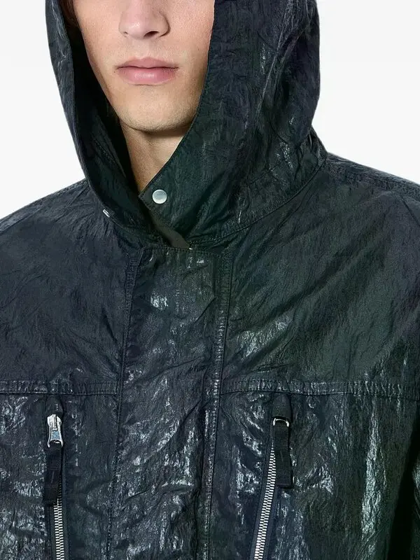 Stone Island Hooded Zip-up Jacket