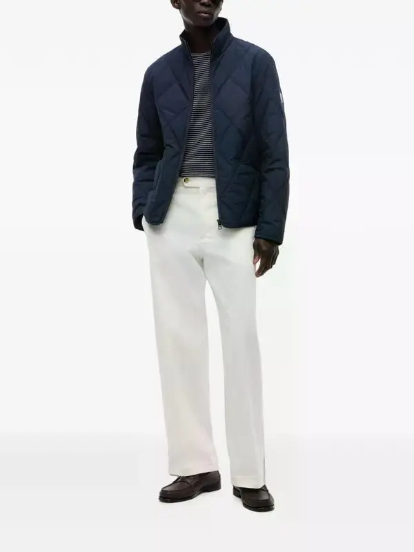 Tommy Hilfiger Diamond-quilted Zip-up Jacket - Blue