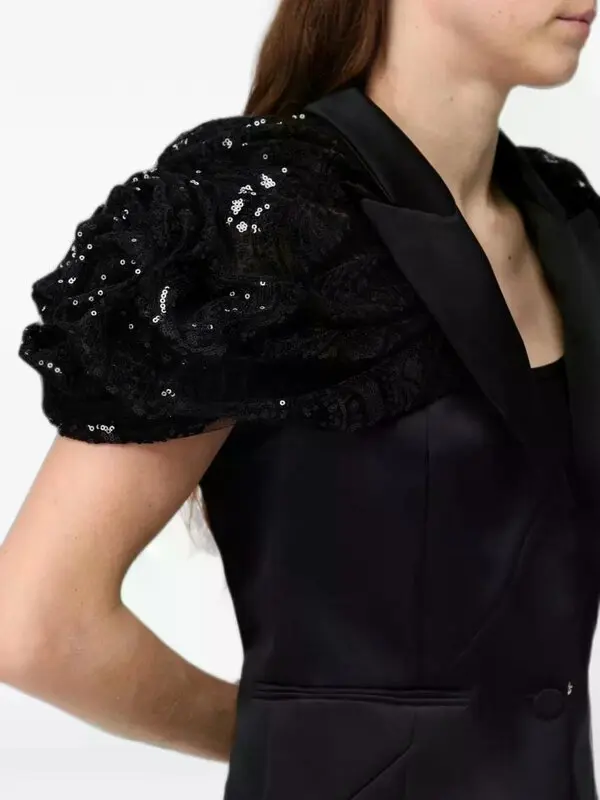 Antonio Marras Sequin-embellished Lace-sleeve Jacket