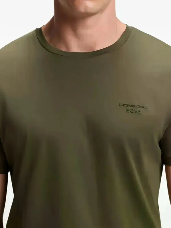 BOSS Logo-print Short-sleeve T-shirt - Green