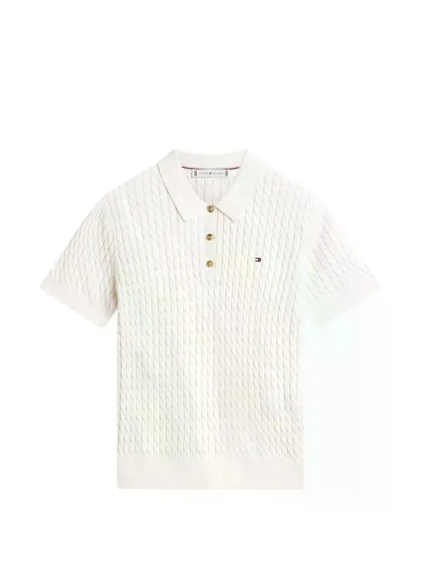 Tommy Hilfiger Cable Knit Polo Shirt
