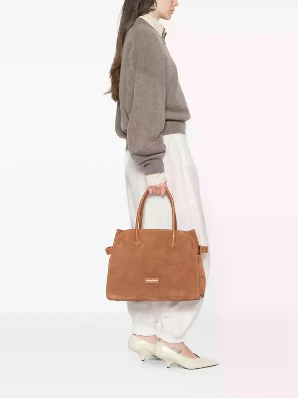 ADRIANNA FERETTI Suede Tote Bag