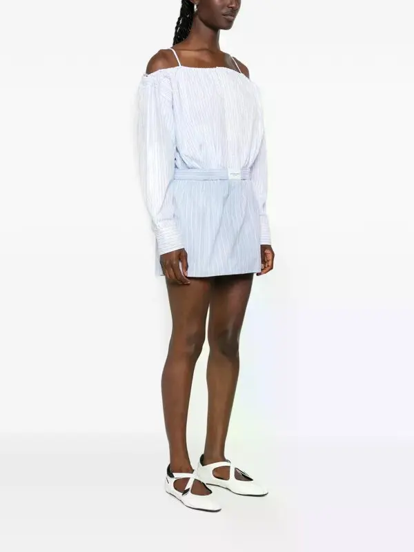 Alexander Wang Striped-pattern Mini Dress