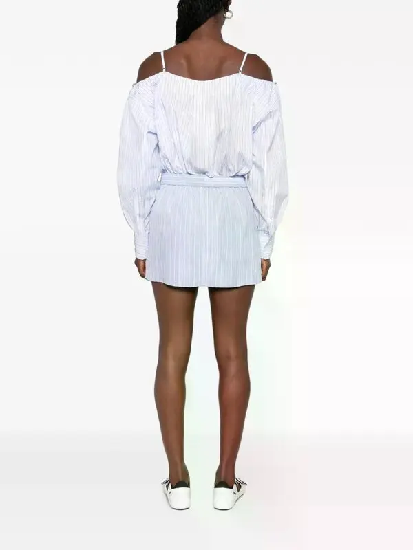 Alexander Wang Striped-pattern Mini Dress