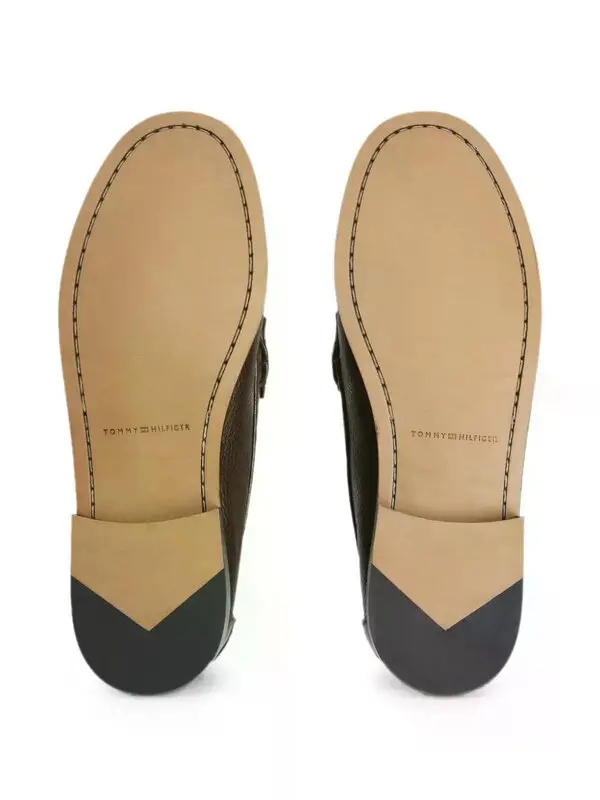 Tommy Hilfiger Grainy-leather Penny Loafers