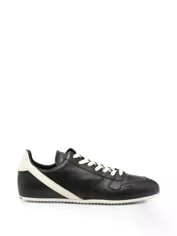 Rick Owens Lace-up Leather Sneakers - Black