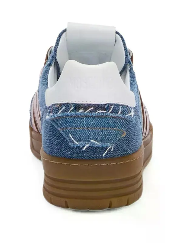 Moschino M-patch Denim Sneakers