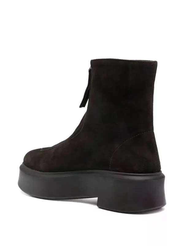 THE ROW Zipped Boots I - Brown