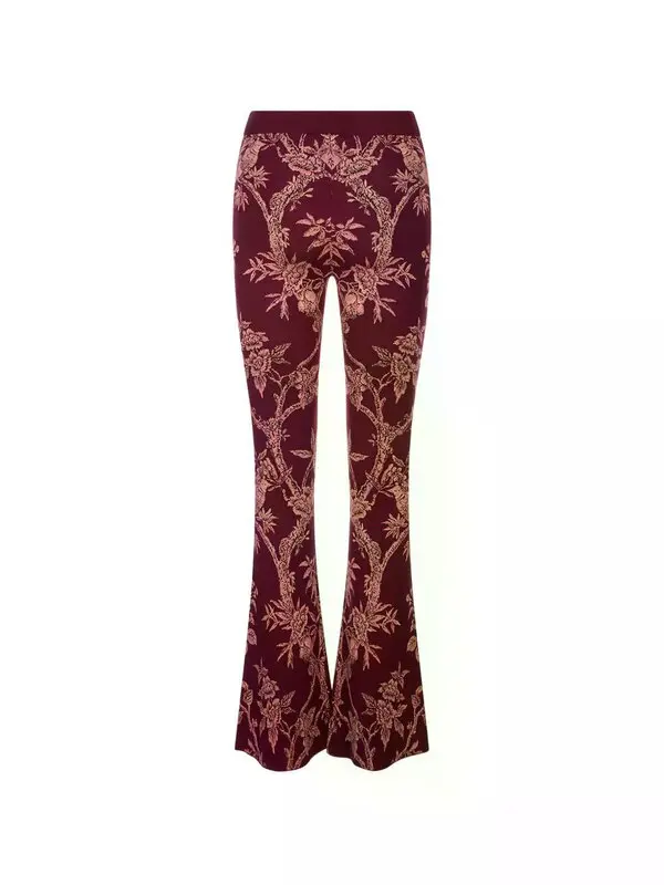 Etro Jacquard-knit Flared Trousers