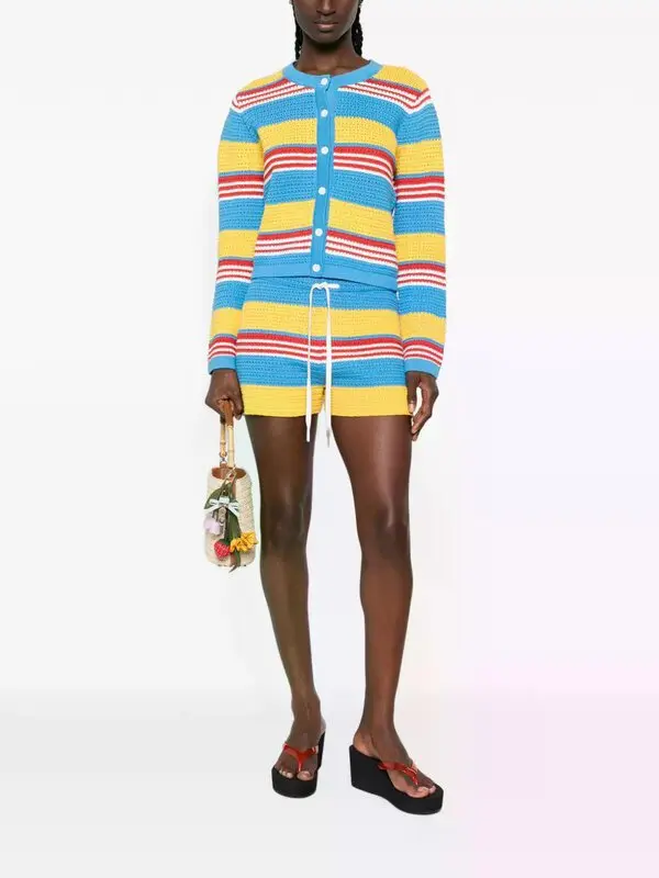 Posse Tammy Striped Cardigan - Blue