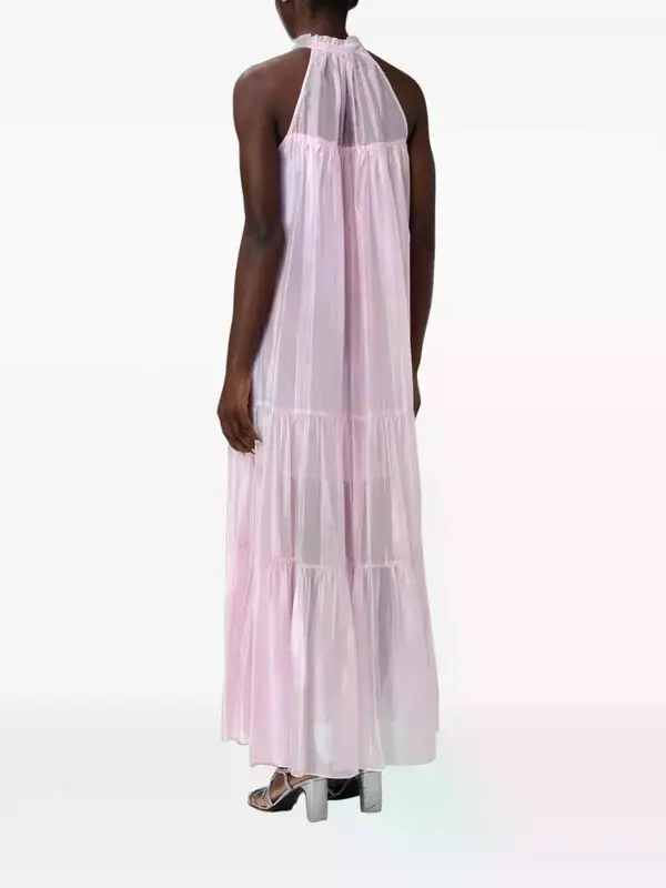 HANITA Ruffled-collar Maxi Dress