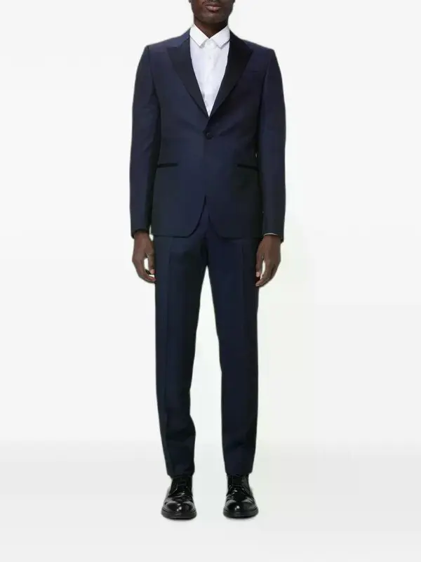 Zegna Peak-lapels Single-breasted Suit - Blue