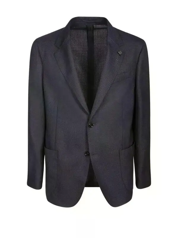 LARDINI Roma Flower-detail Blazer - Blue