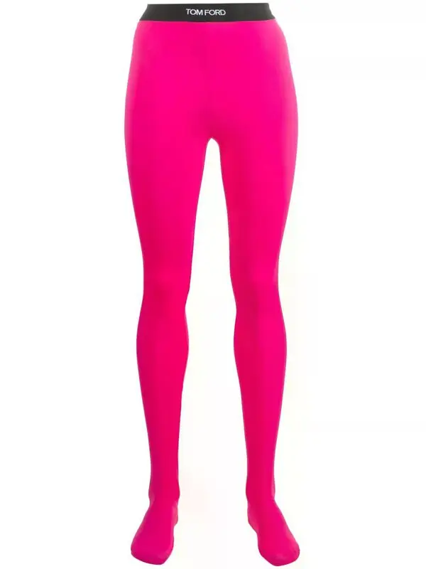 TOM FORD Logo-waistband Leggings - Pink