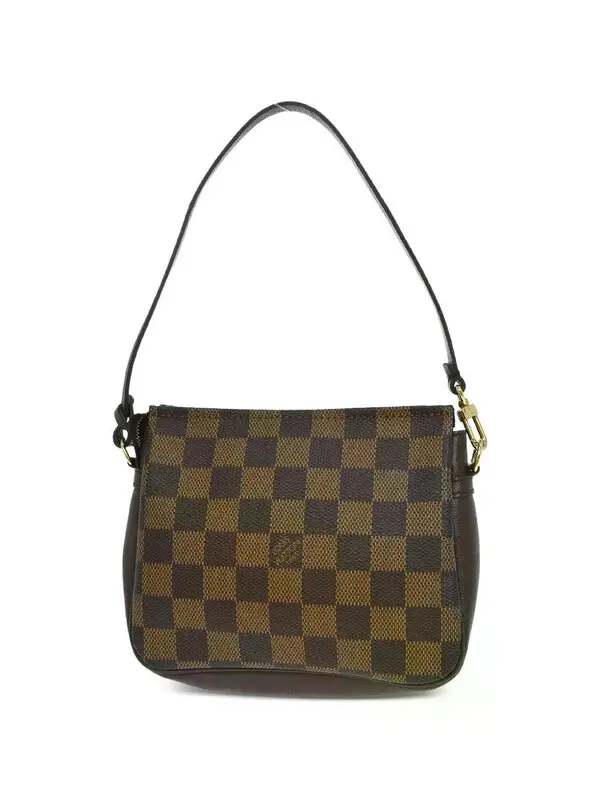 LOUIS VUITTON 2002 Trousse Makeup Damier Mini Bag - Brown