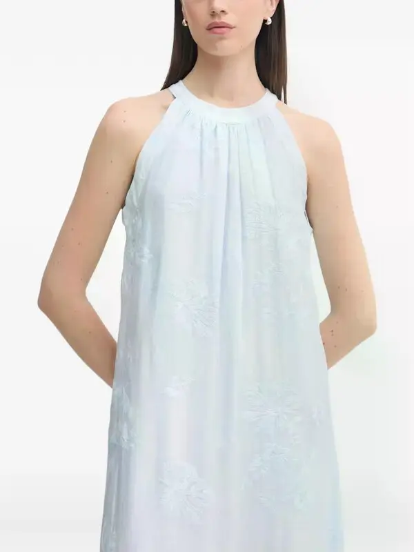 GAUDI Floral Embroidered Halterneck Maxi Dress