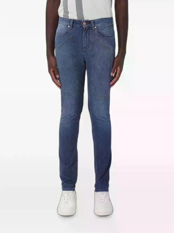 JECKERSON Panelled-design Jeans - Blue