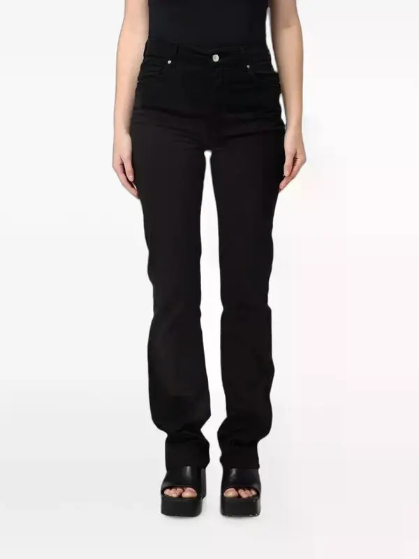 Armani Exchange Five-pocket Straight-leg Jeans - Black