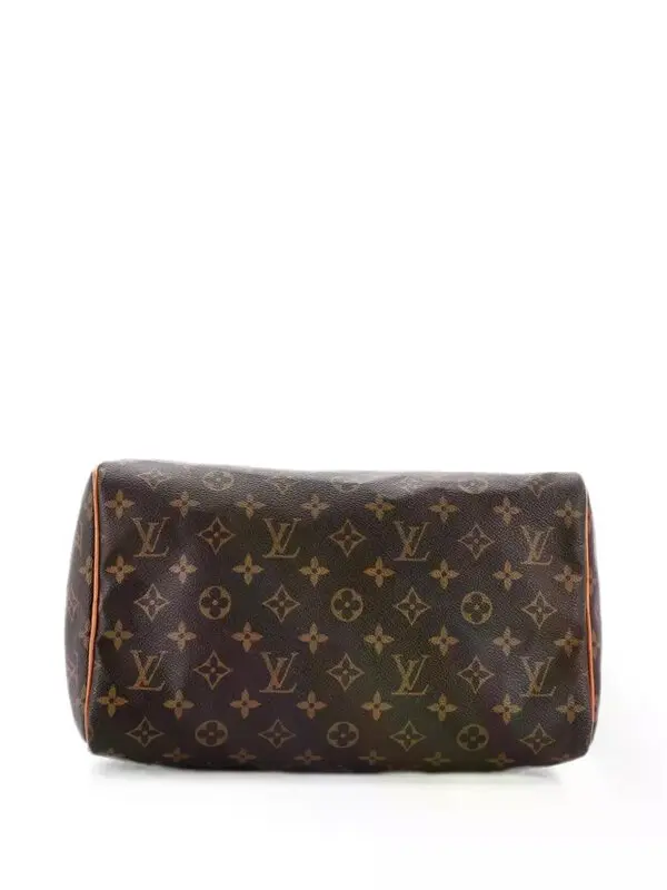 LOUIS VUITTON Speedy Handbag Monogram Canvas 30 Satchel - Brown