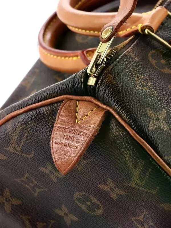 LOUIS VUITTON Speedy Handbag Monogram Canvas 30 Satchel - Brown