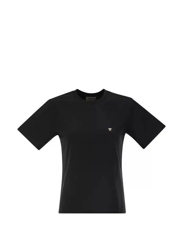 Max Mara Embroidered-logo Straight-fit T-shirt