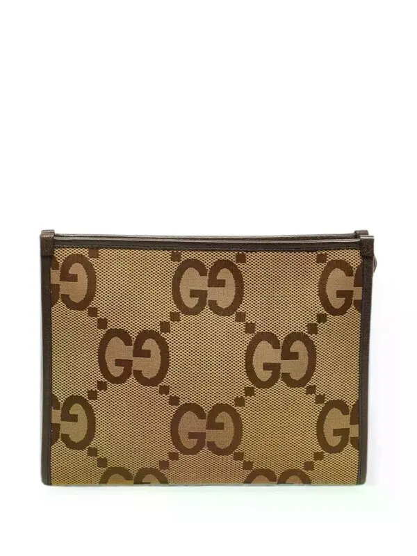 Gucci Jumbo Clutch Bag - Brown