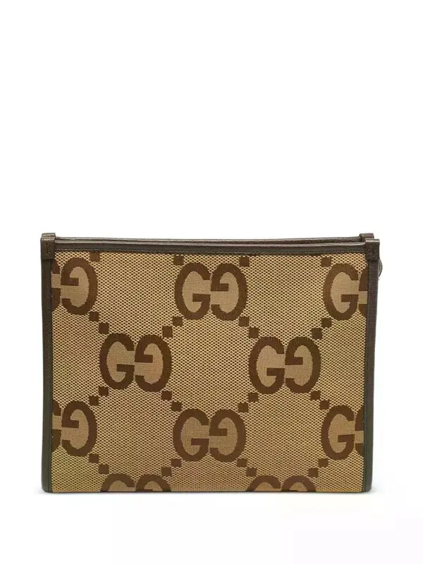 Gucci Jumbo Clutch Bag - Brown