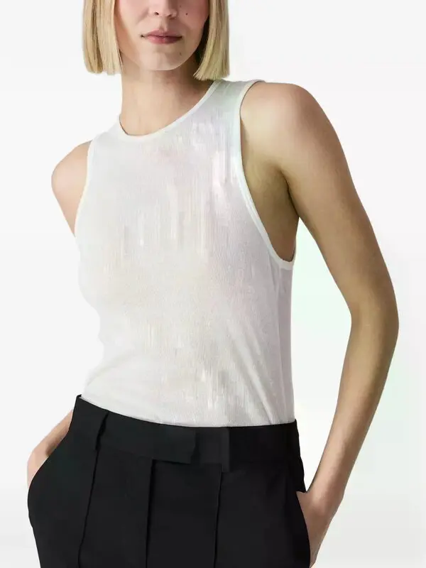 Vera Wang Tessa Ribbed-knit Tank Top