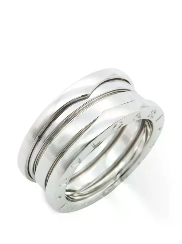 BVLGARI B.zero1 3-band Ring In Polished White Gold - Silver