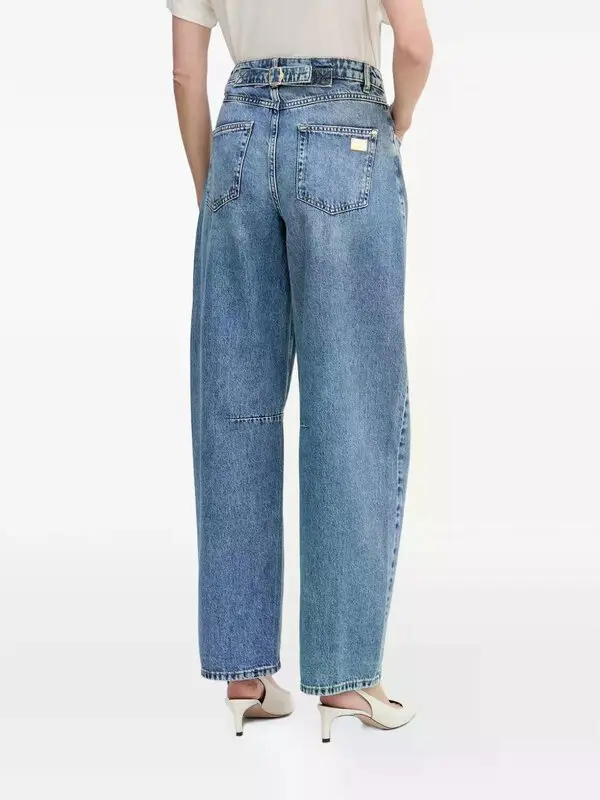 GAUDI Cinched-back Wide-leg Jeans
