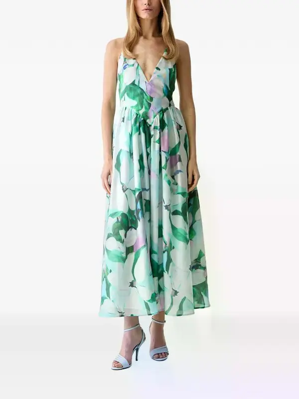 Bardot Arletha Floral-print Open-back Maxi Dress