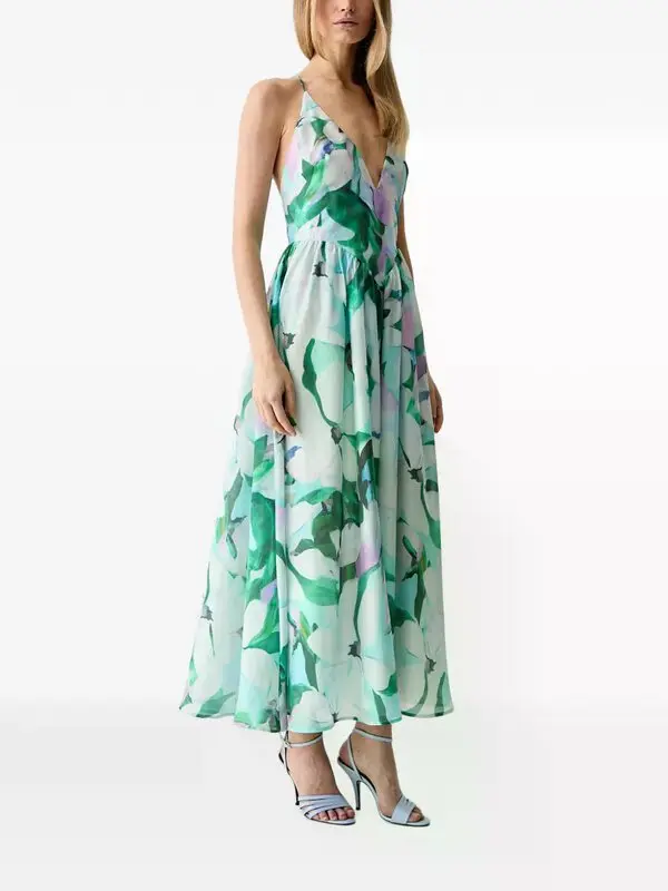 Bardot Arletha Floral-print Open-back Maxi Dress
