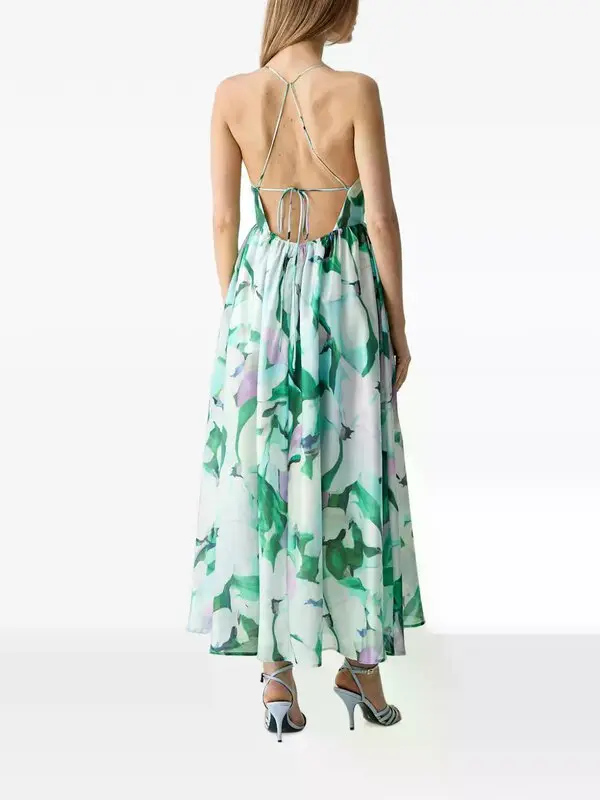 Bardot Arletha Floral-print Open-back Maxi Dress