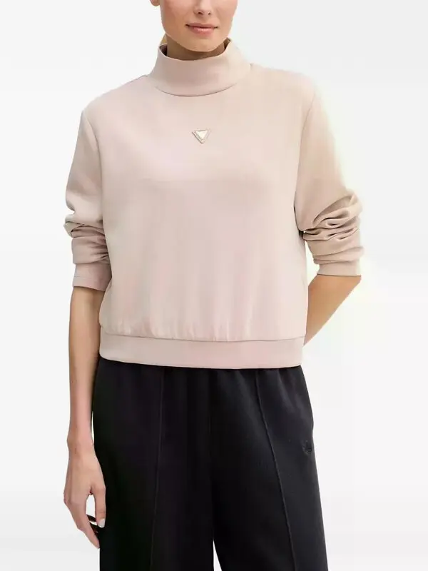 Guess Olympe Logo-plaque High-neck Sweater