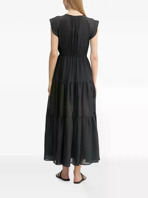 GAUDI Tiered Sleeveless Maxi Dress