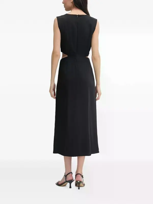 GAUDI Cut-out Buckled Midi Dress