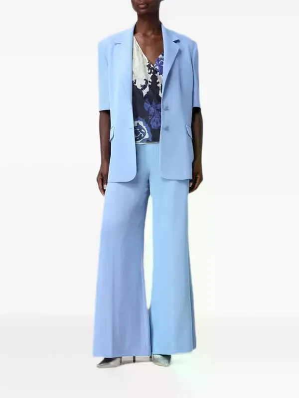 HANITA Crêpe Wide-leg Trousers