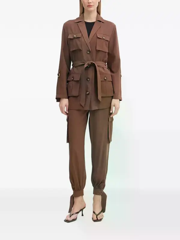 GAUDI Belted Multi-pocket Jacket