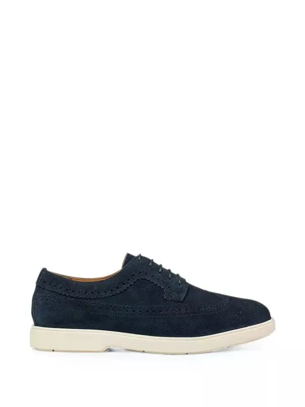 Geox Spherica Ec17 Brogue-detailing Oxford Shoes - Blue
