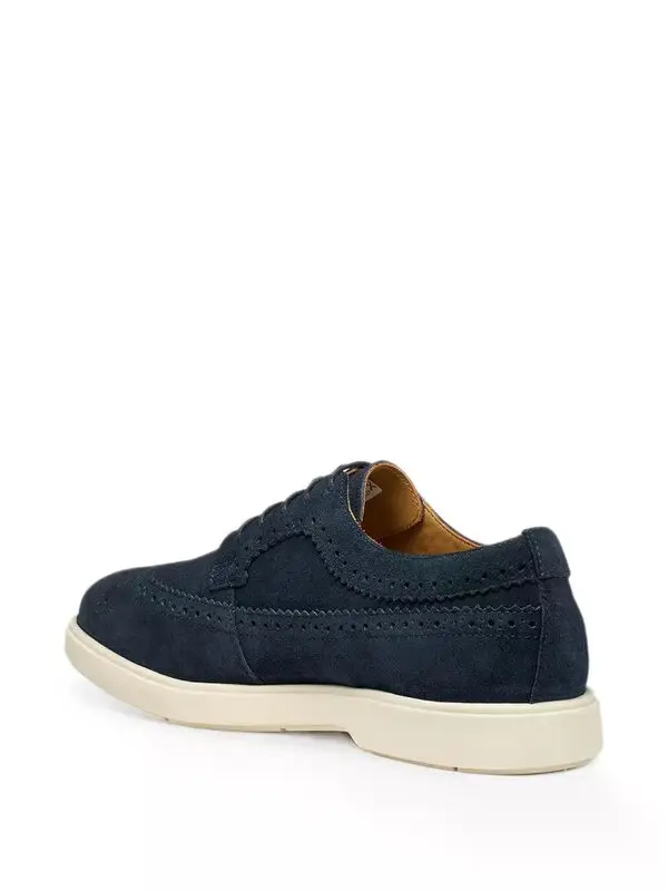 Geox Spherica Ec17 Brogue Detailing Oxford Shoes - Blue
