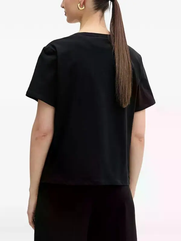 GAUDI Logo Embellished Knot Detail T-shirt