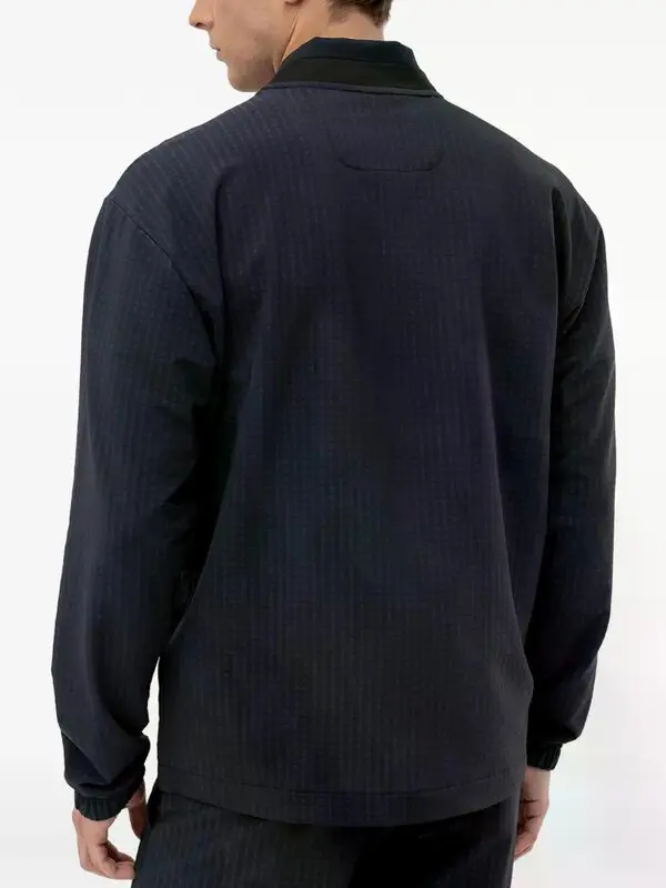 BOSS Terrace Check-pattern Bomber Jacket
