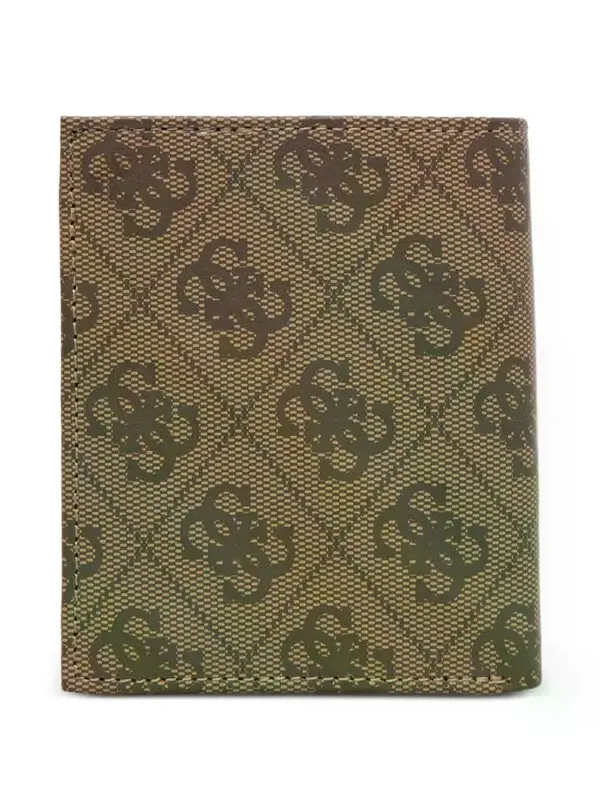 Guess Milano Monogram-print Logo-plaque Wallet