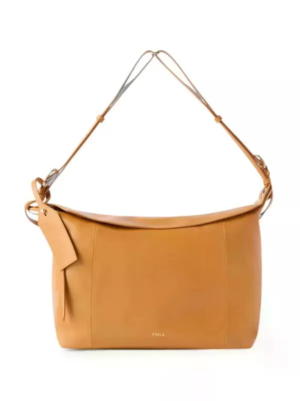 Furla Large Leather Shoulder Bag - Brown