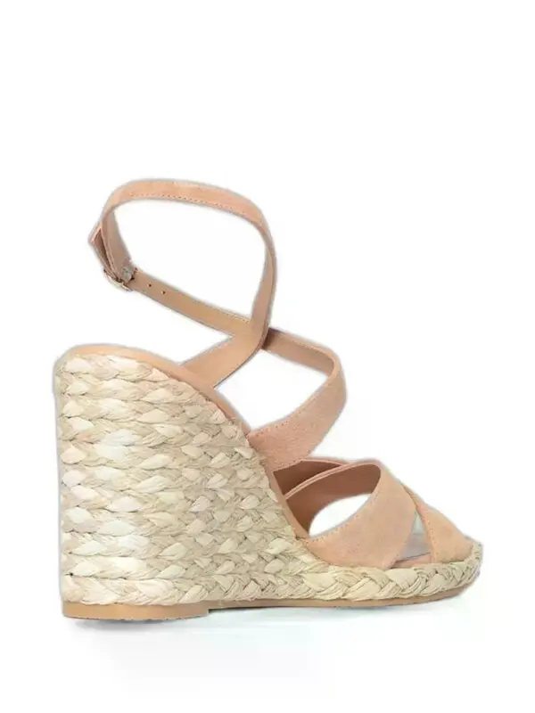 STUART WEITZMAN Suede Wedge Sandals