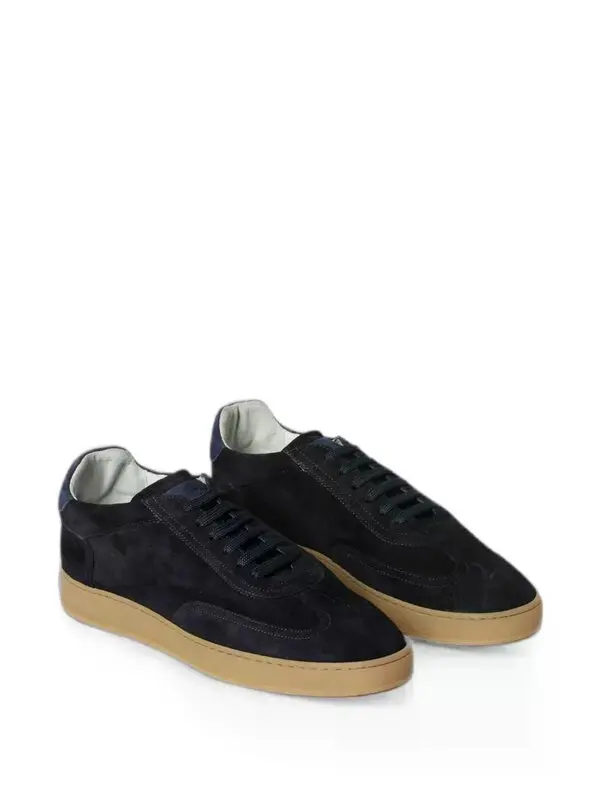 SOLDINI80 Akira Panelled Suede Sneakers - Blue