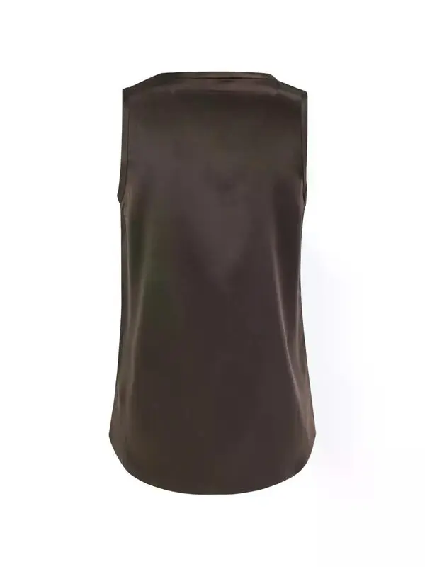 Brunello Cucinelli Reversible Silk-satin Top