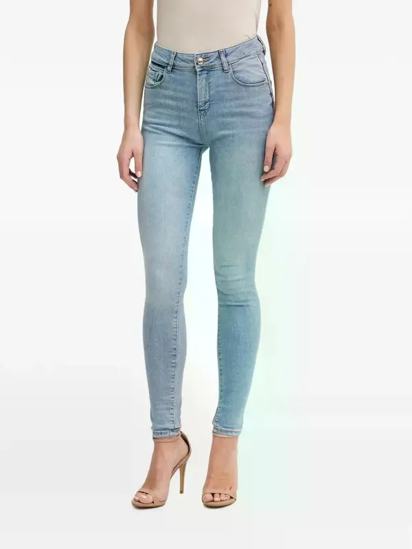 GAUDI Skinny-fit Whiskered Jeans - Blue