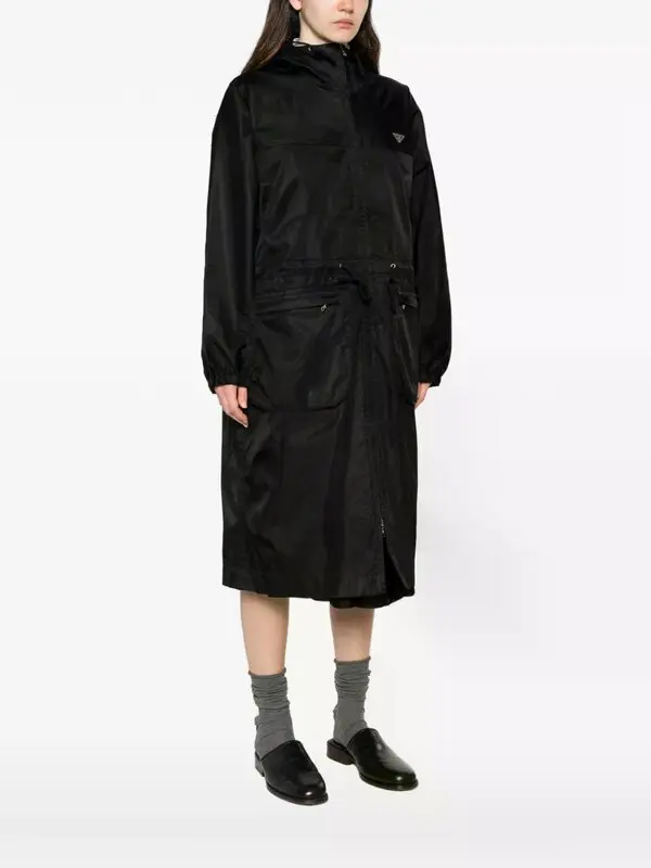 Prada Re-nylon Drawstring Coat