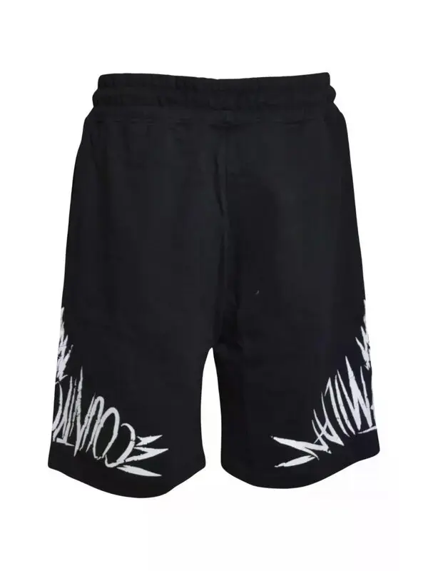 COUNTY OF MILAN Logo-print Drawstring Shorts - Black